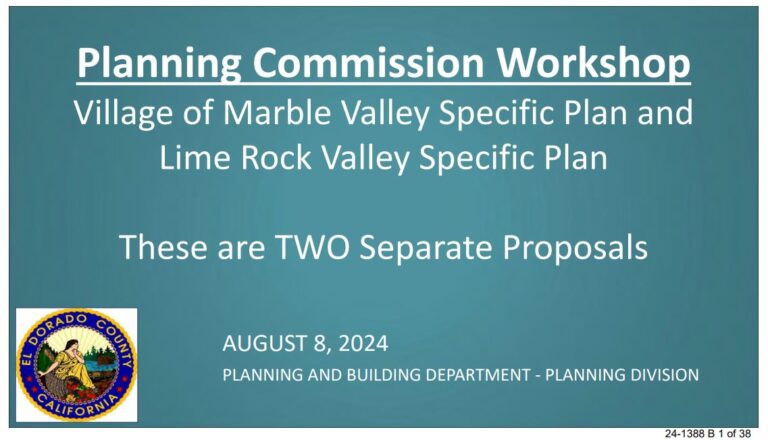 Village of Marble Valley Specific Plan and Lime Rock Valley Specific ...